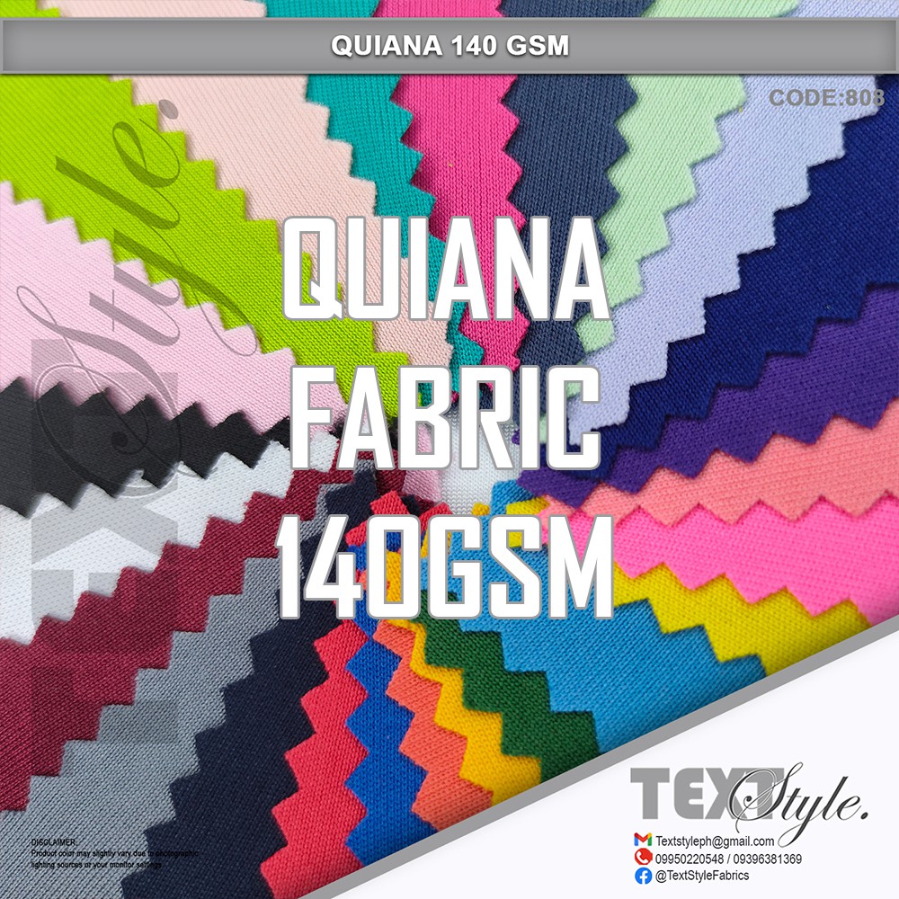 TextStyle Quiana Fabric 165cm width 140gsm (24 Colors) | Shopee Philippines