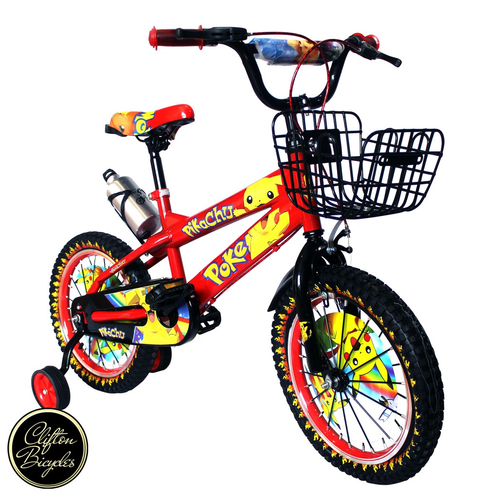 🔥Red Pikachu Kids Bike🔥 | Shopee Philippines