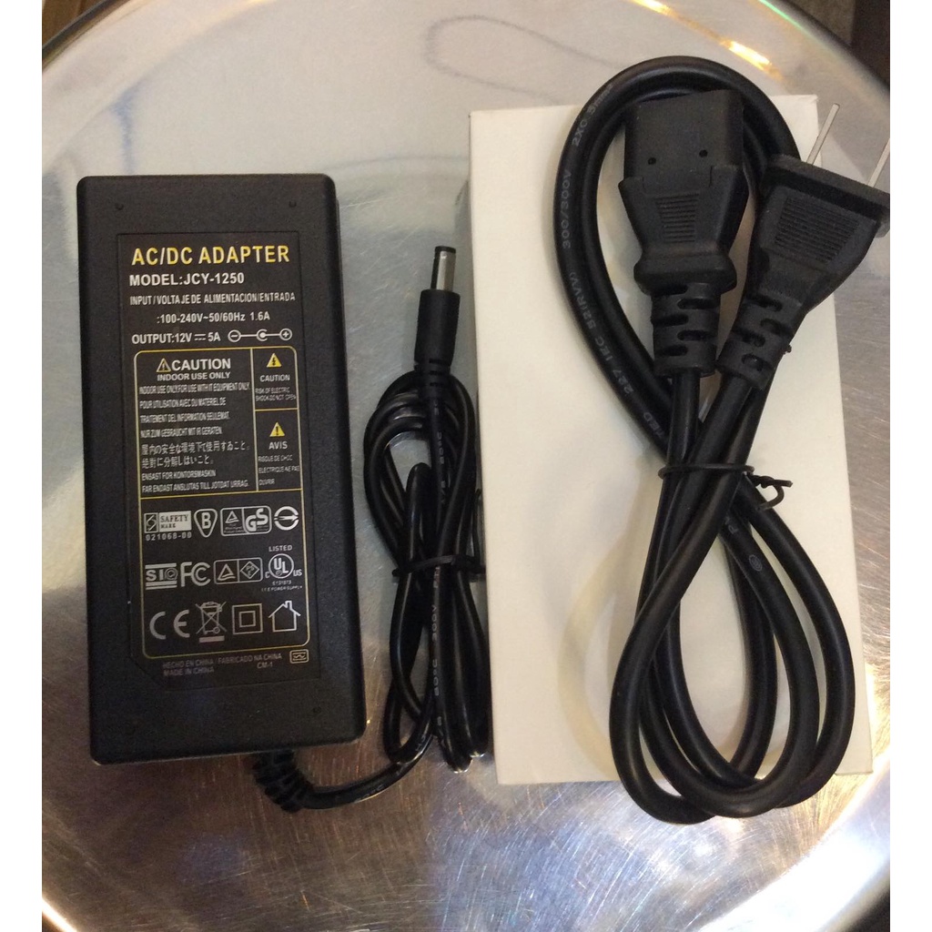 PVC 60watts 5A 12v Adapter Power Supply for led lights, cctv and Piso ...