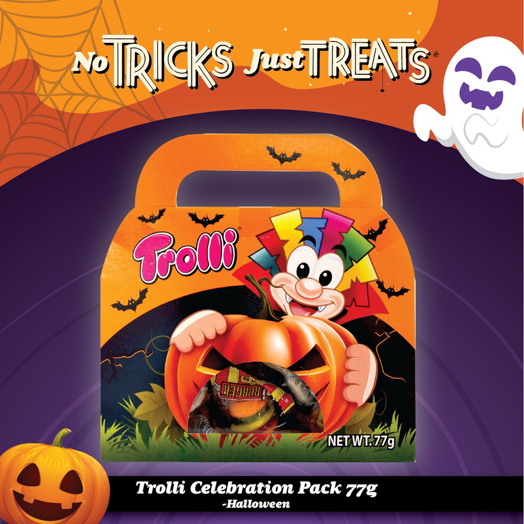 Trolli Celebration Pack 77g - Assorted Gummi Candies for Halloween ...