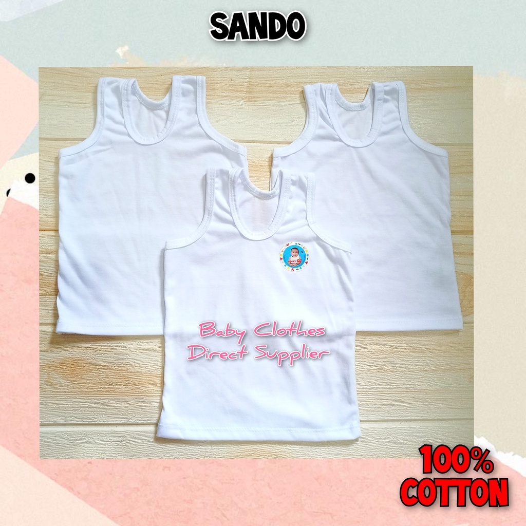 Sando For New Born Baby Lucky Cj Cotton | Shopee Philippines