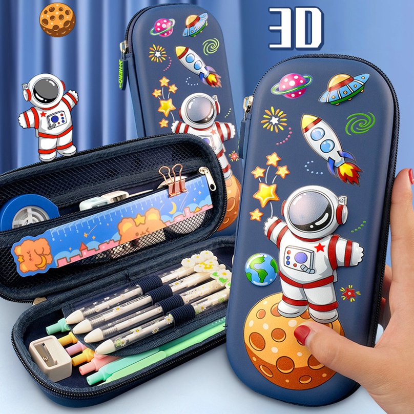 Pencil Case Kawaii School Pencil Cases Stationery Estuche 3D Space Pen ...