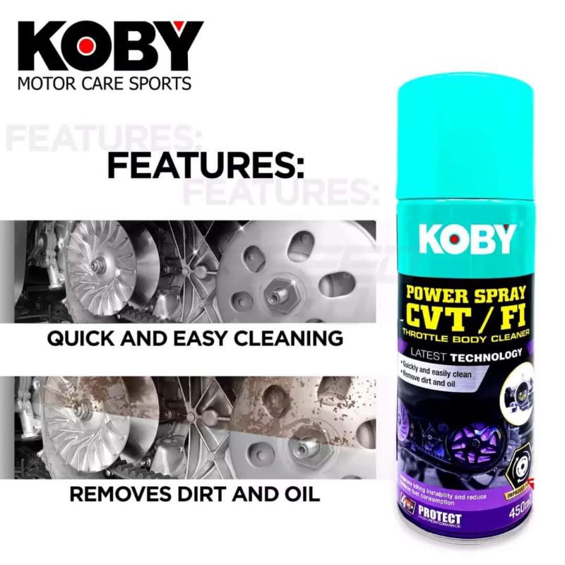Koby CVT Cleaner/Throttle Body Cleaner 450ML (Sold Per Bottle) | Shopee ...