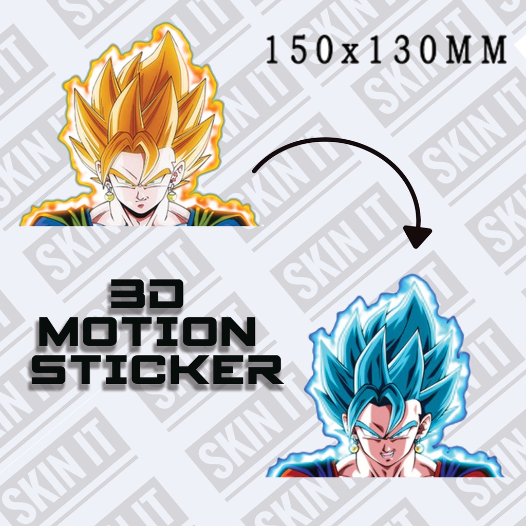 3D Motion Sticker Peeker Goku Drangon Ball Super SSB | Shopee Philippines