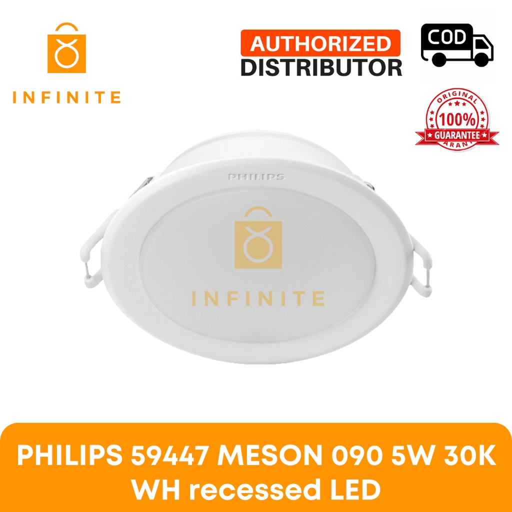 PHILIPS MESON 090 WHITE recessed LED | Shopee Philippines
