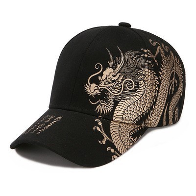 {Newest Fshion cup} Chinese dragon-shaped baseball cap for men cotton ...