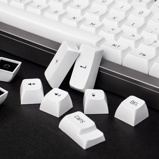 150 Keys Double Shot MSA Profile Keycap Personalise White Black Theme ...