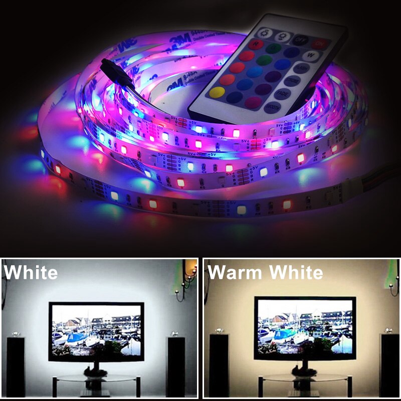 LED Strip Light 5V USB SMD 2835 LED TV Background Lighting LED Strip 1M 2M 3M 4M 5M DIY Flexible ...