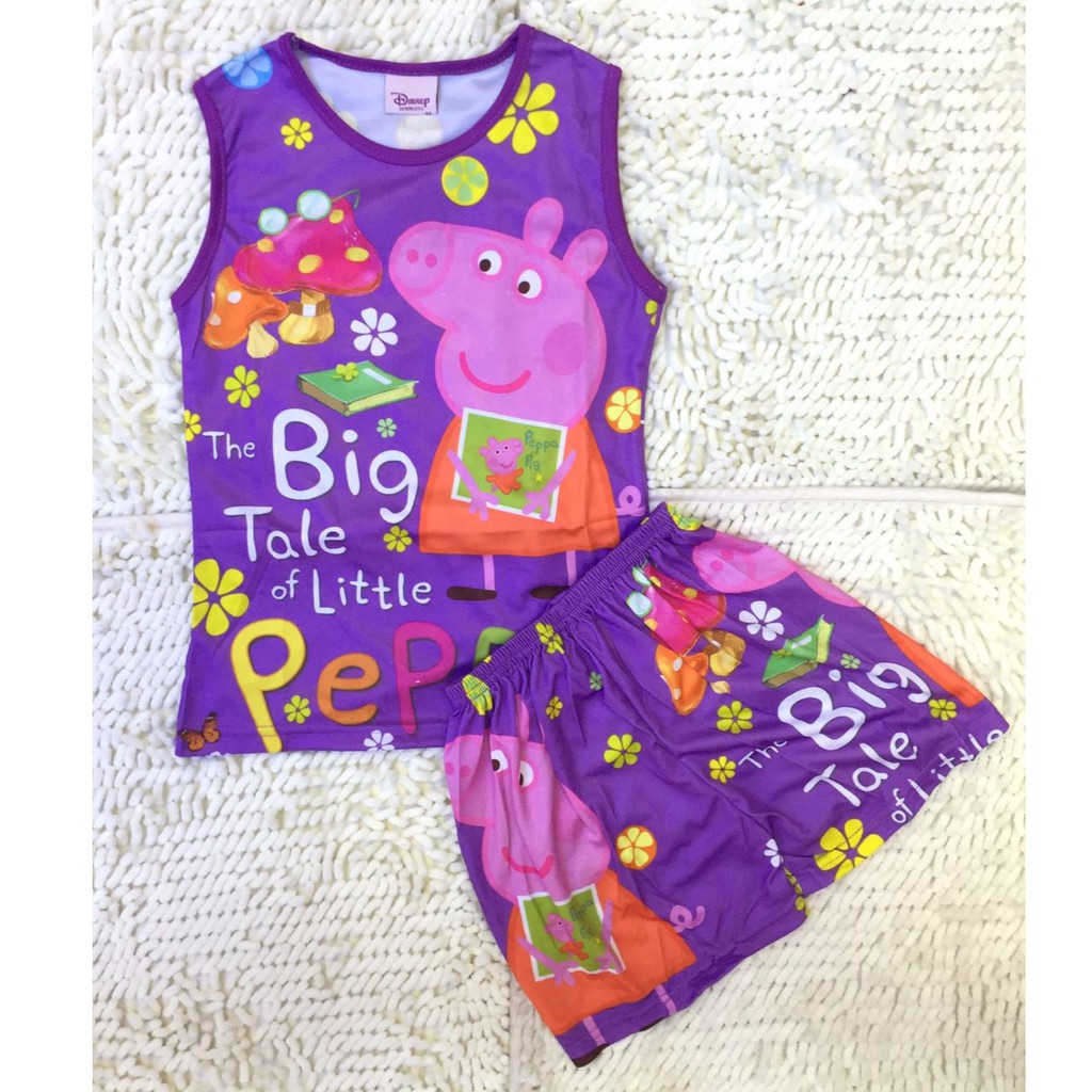 Baby & Kids Pig Terno Sando+Shorts For Girls Set | Shopee Philippines