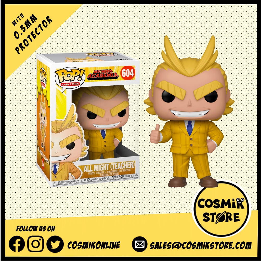 Funko Pop! Animation - My Hero Academia: All-Might Teacher No.604 Vinyl ...