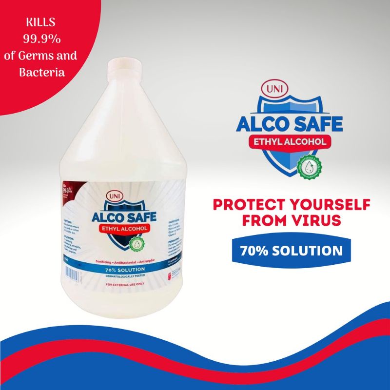 ALCOSAFE ETHYL ALCOHOL 3.2 LITERS GALLON (FDA APPROVED) | Shopee ...