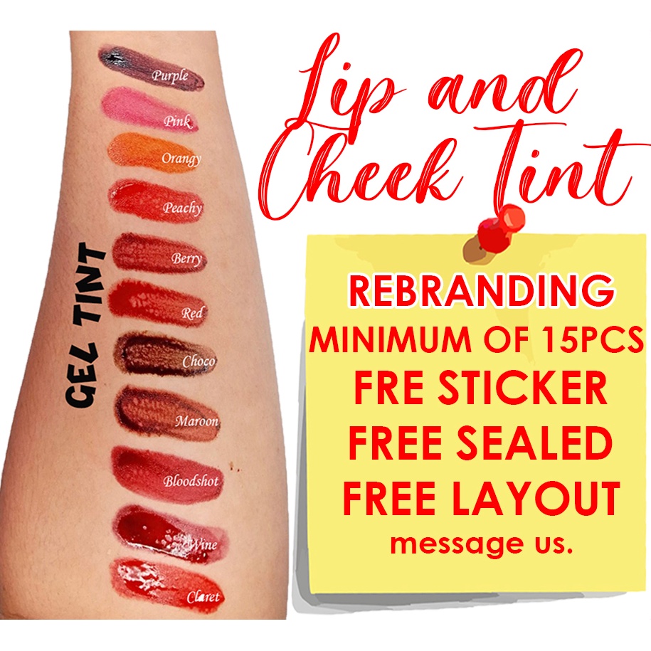 (REBRANDING) LIPTINT Lip and cheek tint Rebranding FREE STICKER AND ...