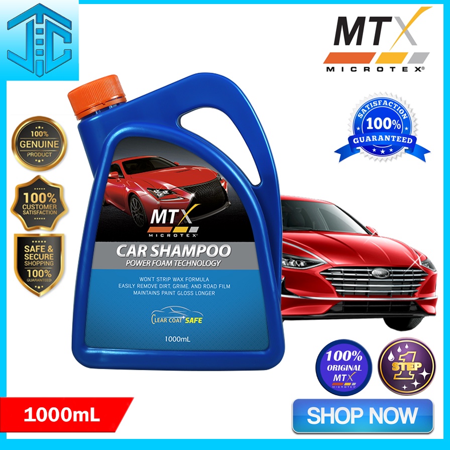 Microtex MTX Car Care Car Shampoo Power Foam Technology 1000ml | Shopee ...