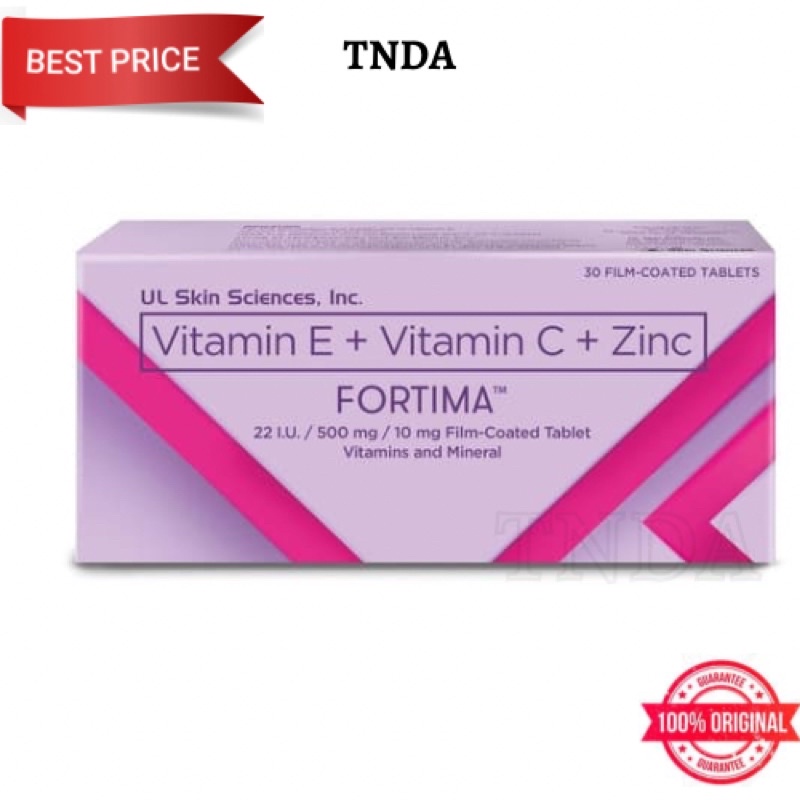 FORTIMA Vitamin E Vitamin C Zinc 30 Tablets | Shopee Philippines