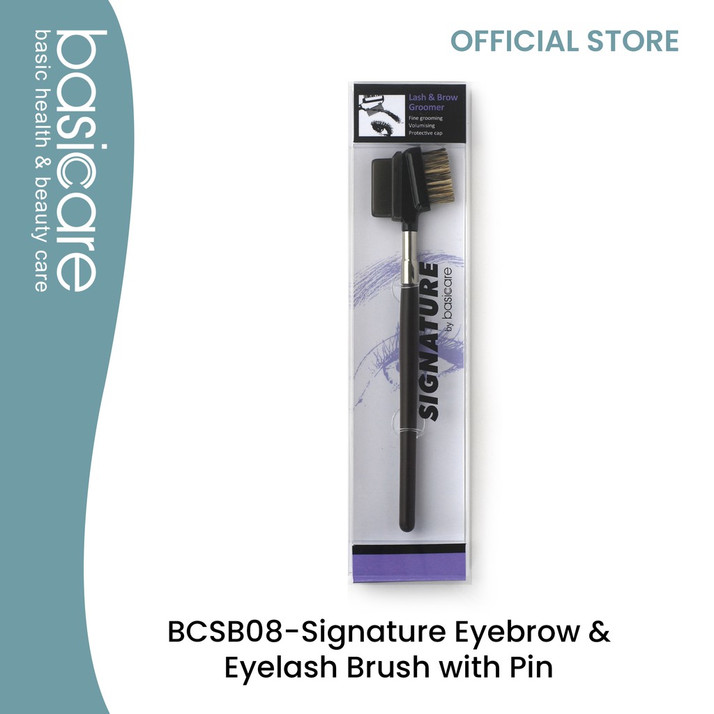 Basicare Signature Eyebrow And Eyelash Brush With Pin - Bristle Hair ...