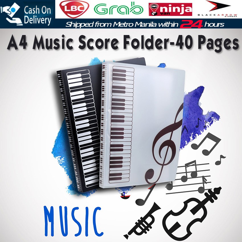 A4 Music Score Folder Music Score Paper Sheet Document File Music ...
