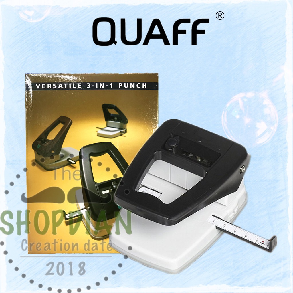 3 IN 1 Puncher ( OBLONG , CORNER , CIRCLE ) Quaff Brand | Shopee ...