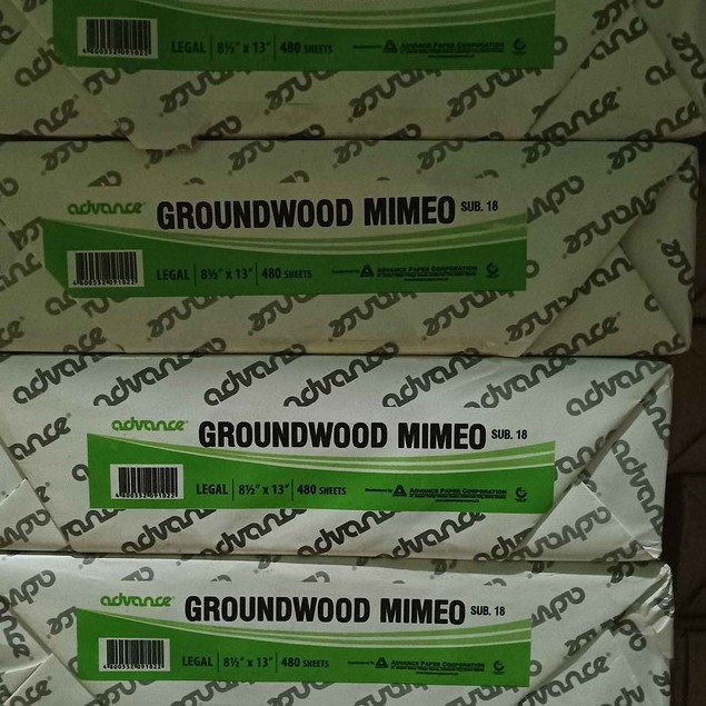 ORIGINAL Advance Sub 18/63 gsm Groundwood Mimeo Paper paper Short, A4 ...