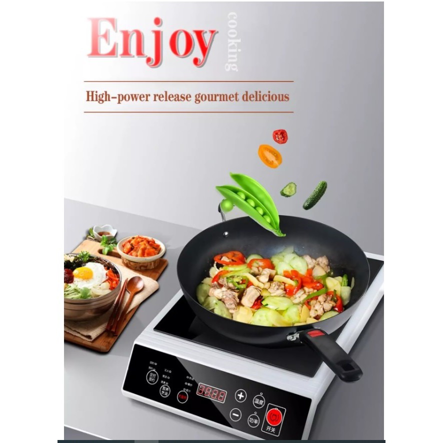 Commercial Induction Power Cooker 3500W w free wok | Shopee Philippines