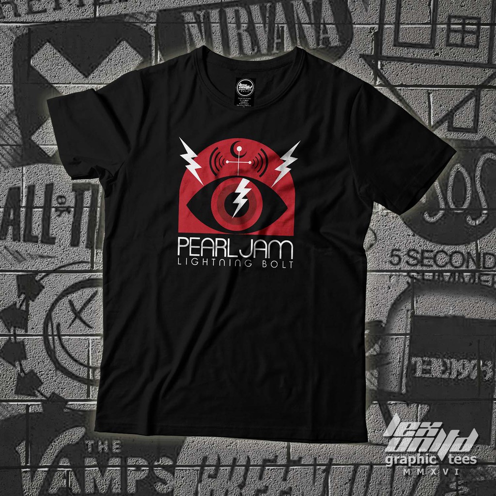 Music Band Shirt (Pearl Jam Lightning Bolt) | Shopee Philippines