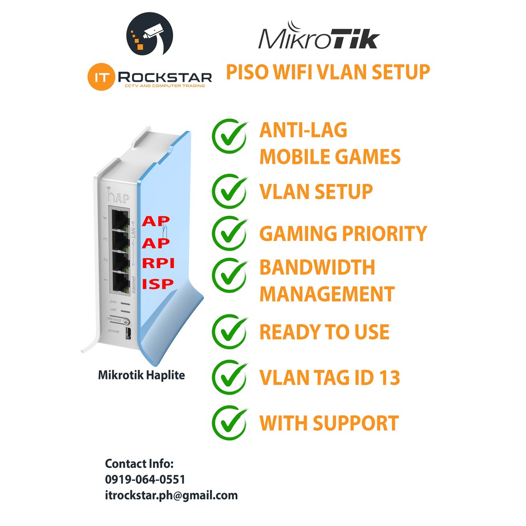 Mikrotik Haplite Rb941 2nd Pisowifi Vlan Setup Ready Shopee Philippines