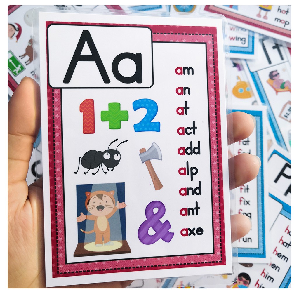 ABC Phonics Cvc Words Children's English 26 Alphabet Natural Spell Read ...