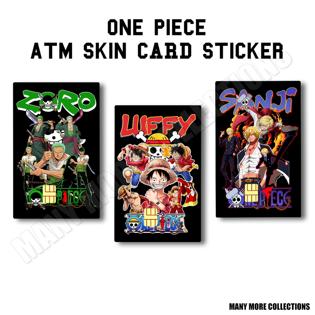One Piece ATM DEBIT BANK Card Skins Stickers | Shopee Philippines