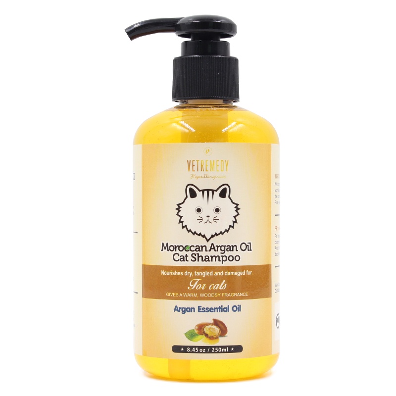 Vet Remedy Cat Shampoo Moroccan Argan Oil Shampoo 250ml | Shopee ...