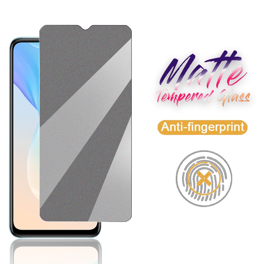 9H Matte Frosted Tempered Glass Screen Protector VIVO Y15a Y15s Y74s ...