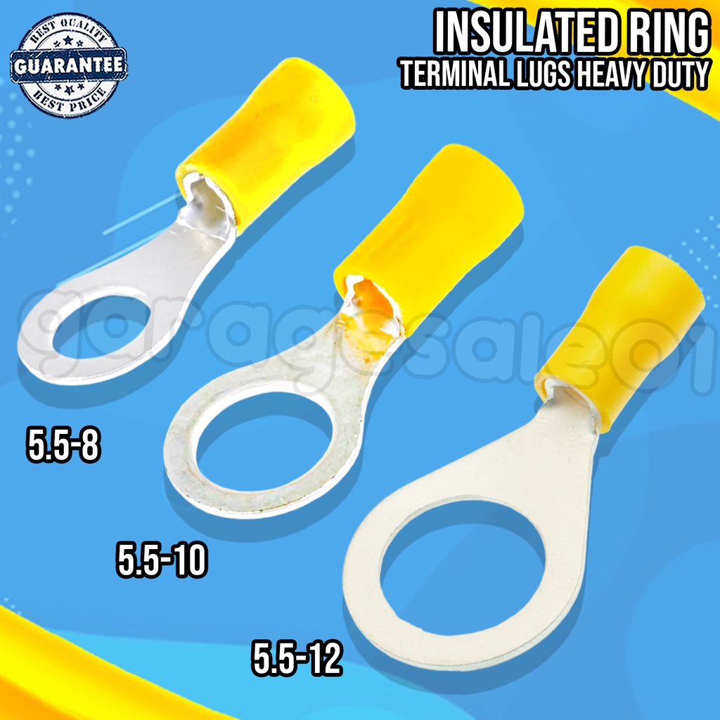 5PCS Insulated Ring Type Spade Terminal Lugs | Shopee Philippines