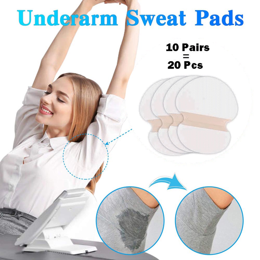 10PCS Underarm Sweat Pads Antiperspirant Deodorant Armpit Care ...