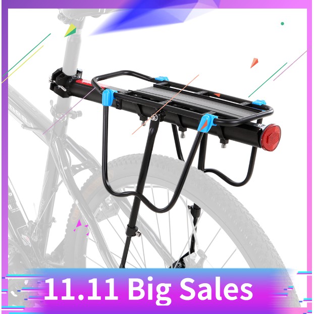 Adjustable Bike Cargo Rack Aluminum Alloy Mountain Bike Bicycle Rear ...
