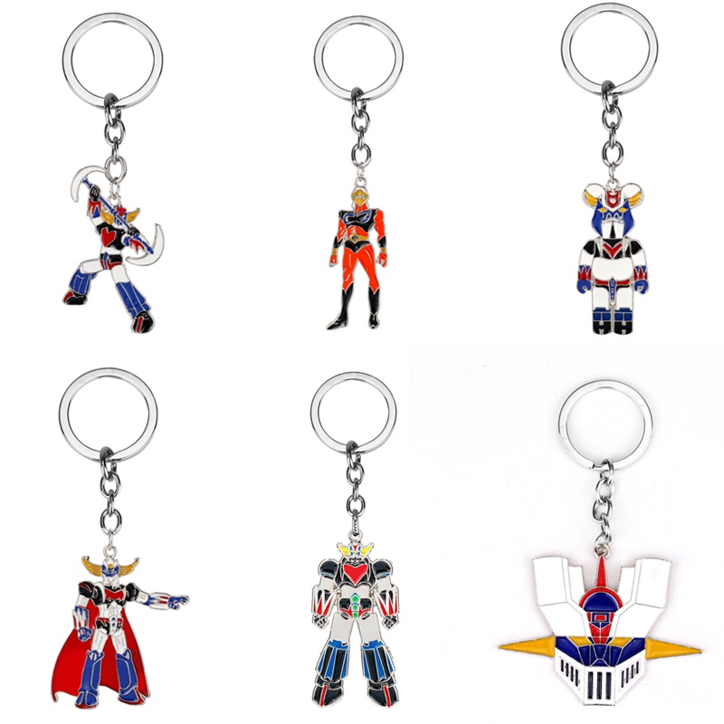 Mazinger Z UFO Grendizer Robot Keyring Anime Charm Pendant Necklace ...