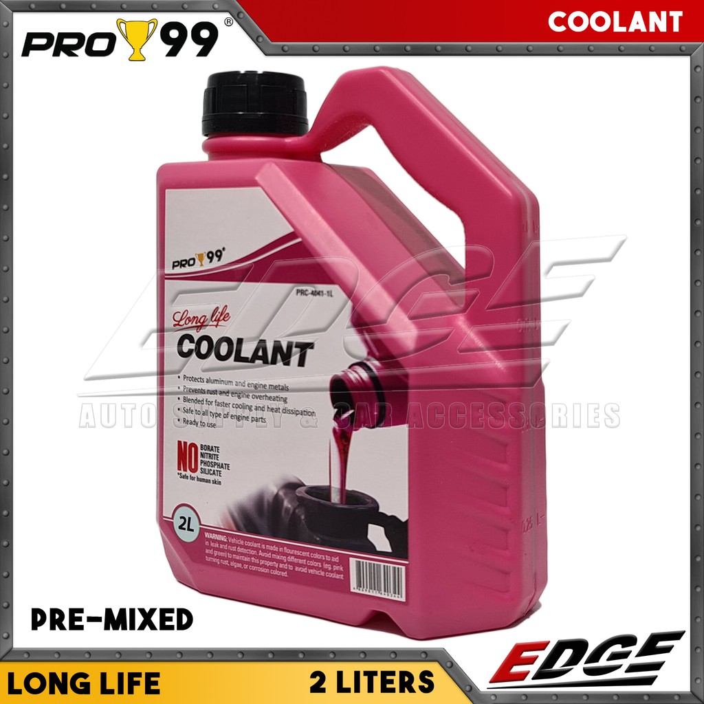 (COOLANT - PRO99 - PINK - 2L) Pro-99 Coolant for Radiator Long Life Ready to Use 2 liters ...
