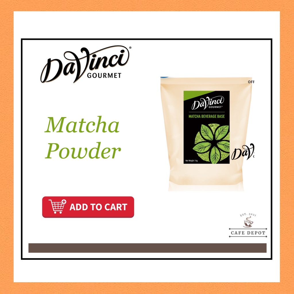 DaVinci Gourmet Matcha Powder 1KG | Shopee Philippines