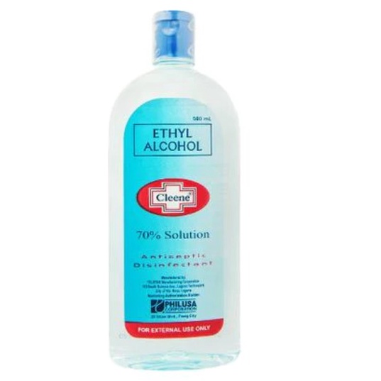 Cleene Ethyl Alcohol 70% Solution 500 ml | Shopee Philippines