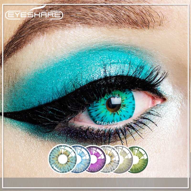EYESHARE 1Pair/2pcs New York PRO Soft Colorful Contact Lenses For Eyes ...