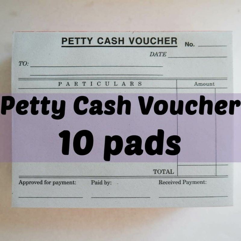 Petty Cash Voucher 10 pads | Shopee Philippines