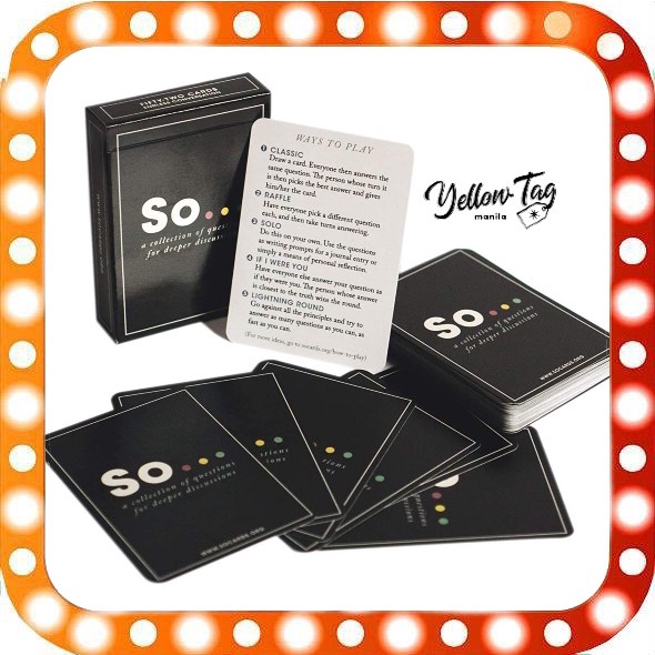 ⚡So Cards Deep Conversation Starters – Question Card Game for All ...