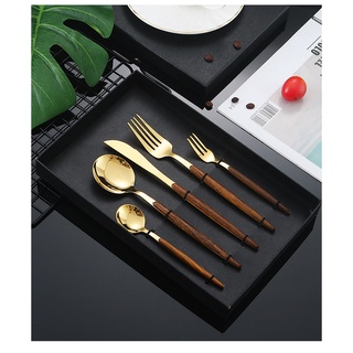 Korean Cutlery Set Korean Style Flatware Stainless Steel Portable ...