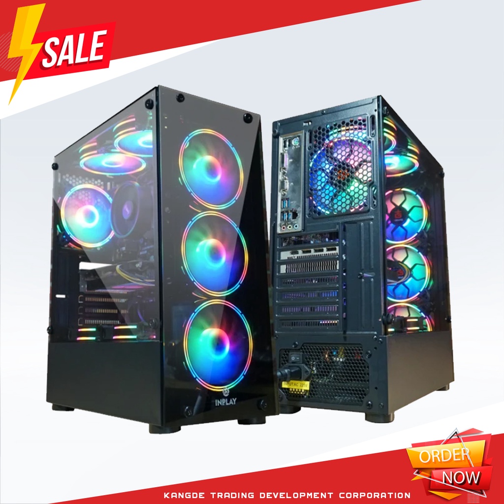 Cod inplay meteor 01 black pc case desktop computer pc case gaming case ...