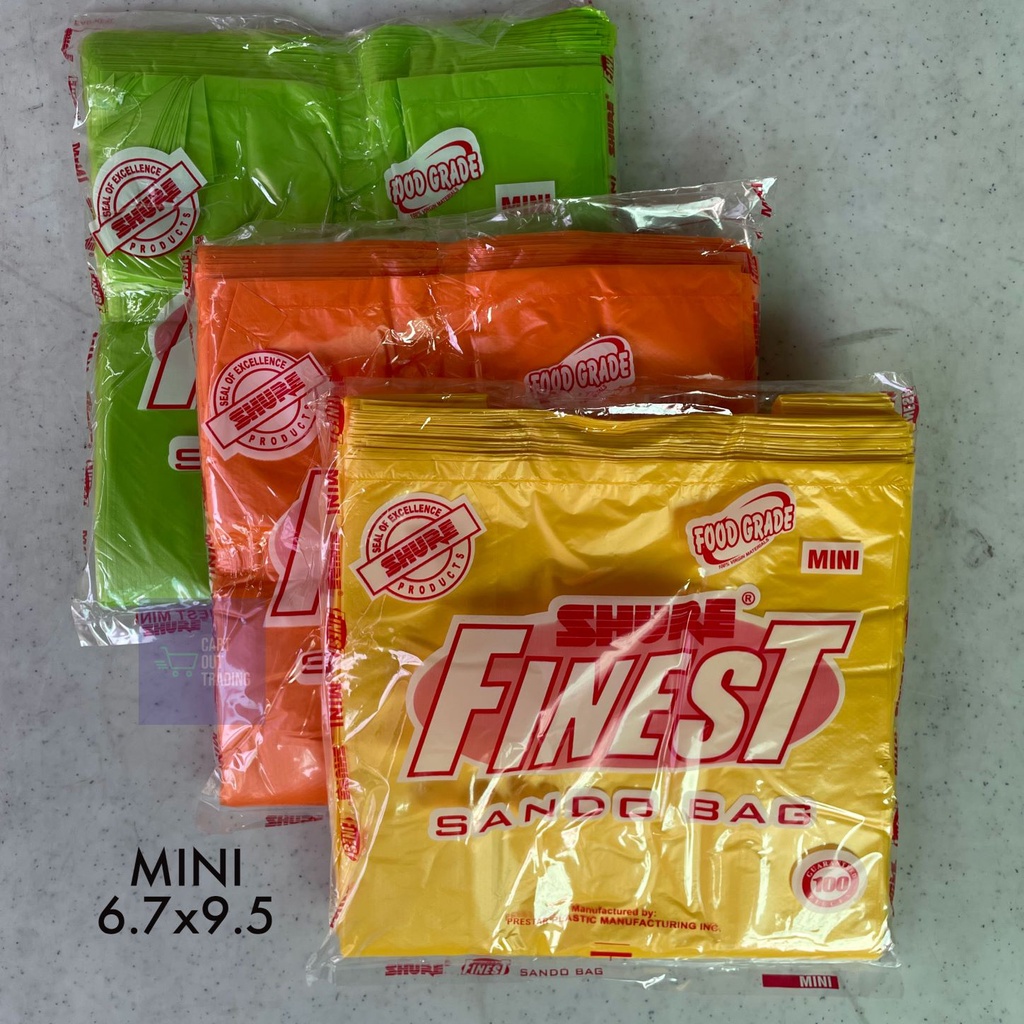Plastic Sando Bag - Shure Finest 100 pcs per pack (Mini / Tiny ...