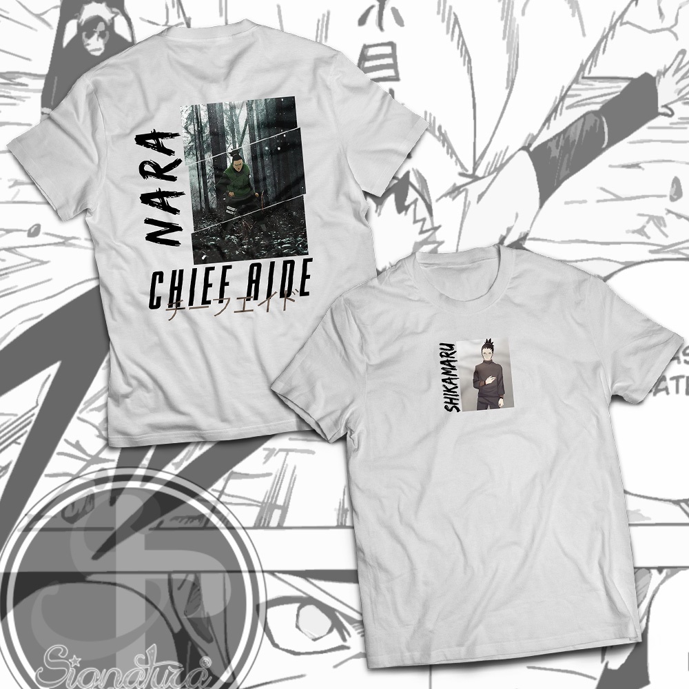 Signatura Tees Anime Shirts Naruto Series | Shikamaru Nara Shirt Design ...