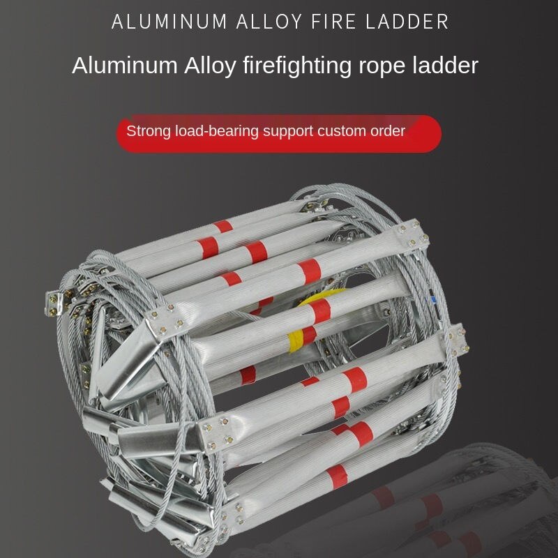 Fire Escape Ladder Fire Wire Rope Ladder Aerial Work Rescue Rescue ...
