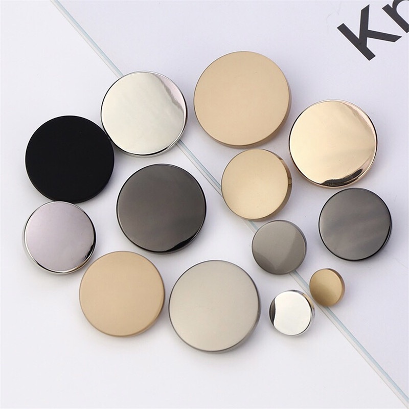 10 Pieces 10/15/20/25mm Golden Buttons for Clothes 20mm Sewing Material ...