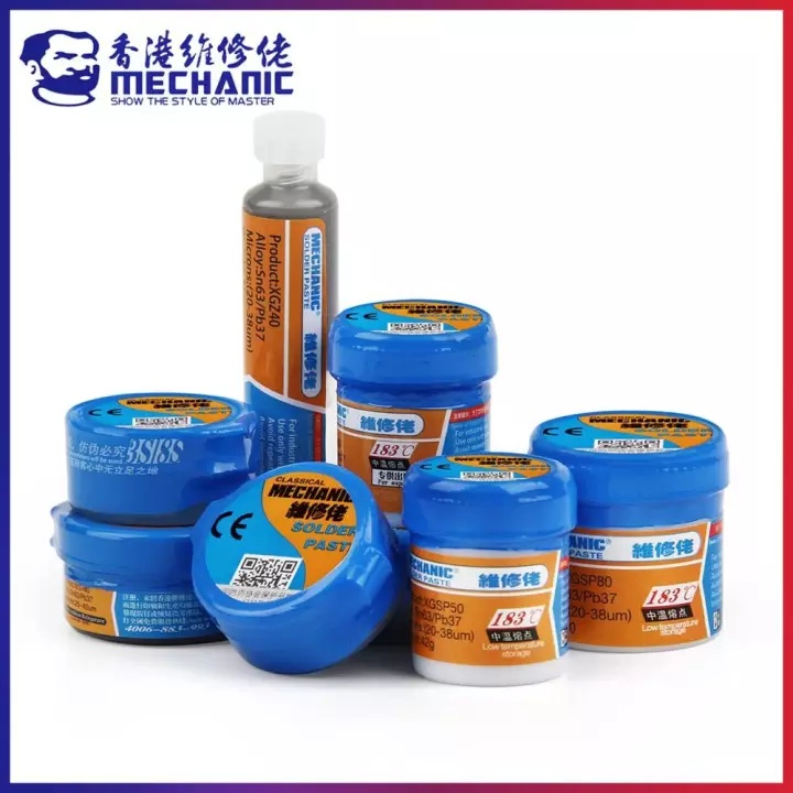 MECHANIC Original Solder Tin Paste 138C/158C/183C/217C Flux Soldering ...