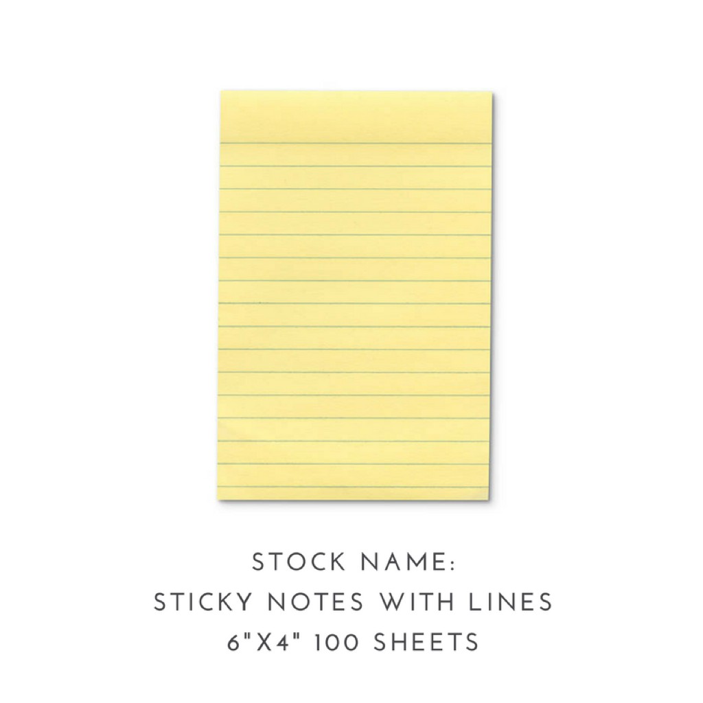 Sticky Notes w/ Lines 6x4 100 sheets | Shopee Philippines