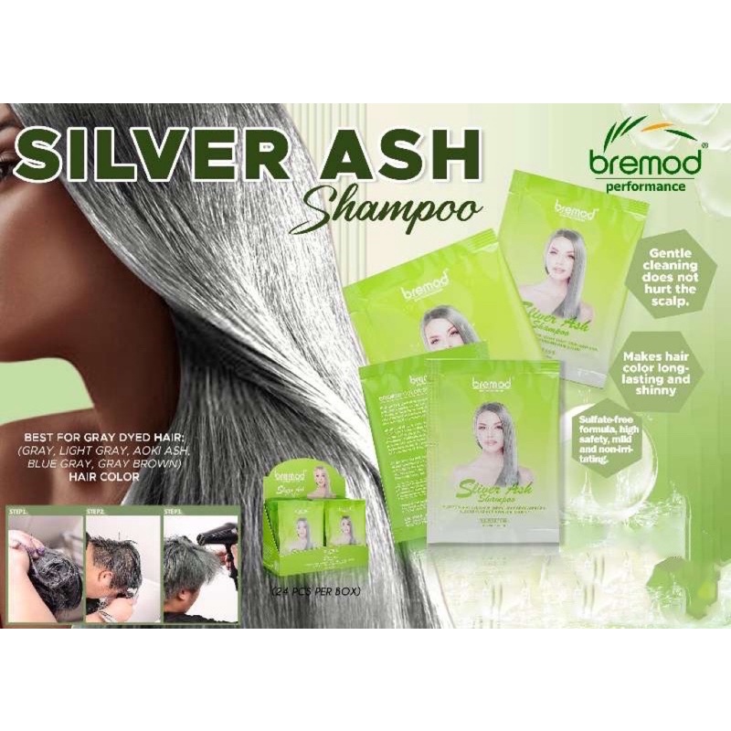 BREMOD sliver ash shampoo 30ml | Shopee Philippines