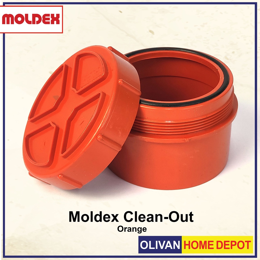 MOLDEX Orange Fittings PVC Clean-Out Drain, Waste & Vent (DWV) Sanitary ...
