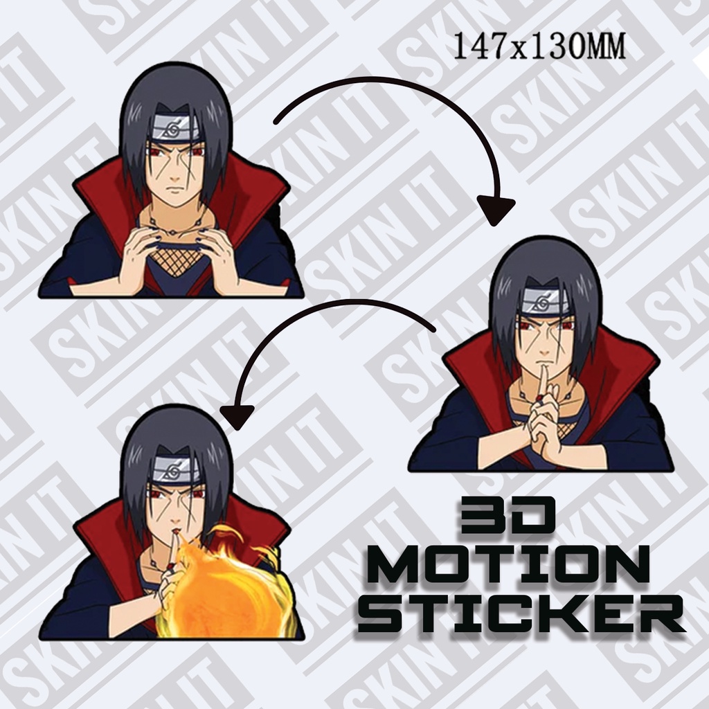 3D Motion Sticker Peeker Itachi Naruto | Shopee Philippines